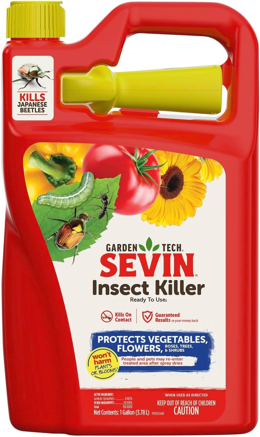 Sevin 100547234 Insect Killer Ready to use 1 Gallon, White Label– Cart ...
