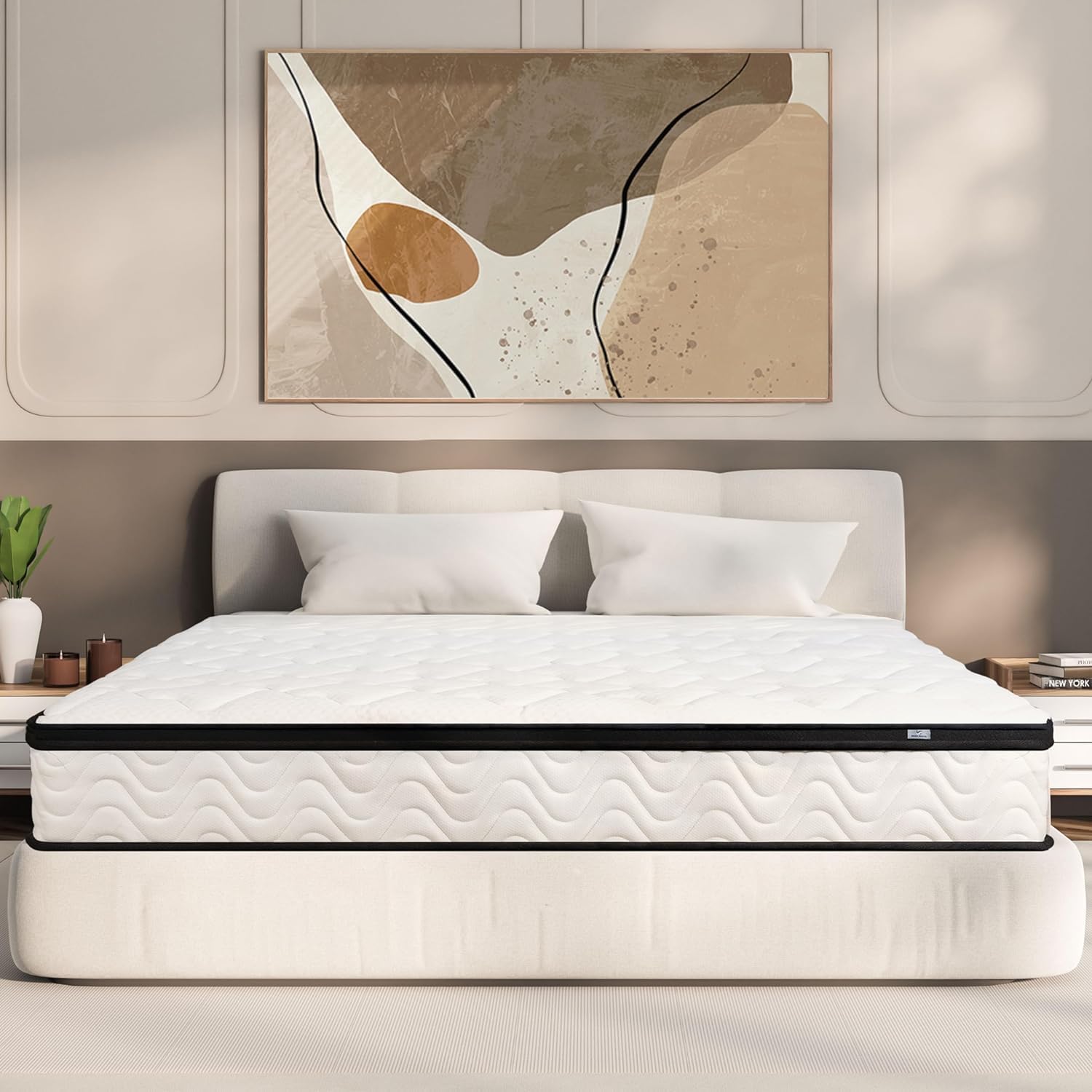 Queen Mattress 12 Inch | Hybrid Mattresses Queen Size in a Box | Mediu ...