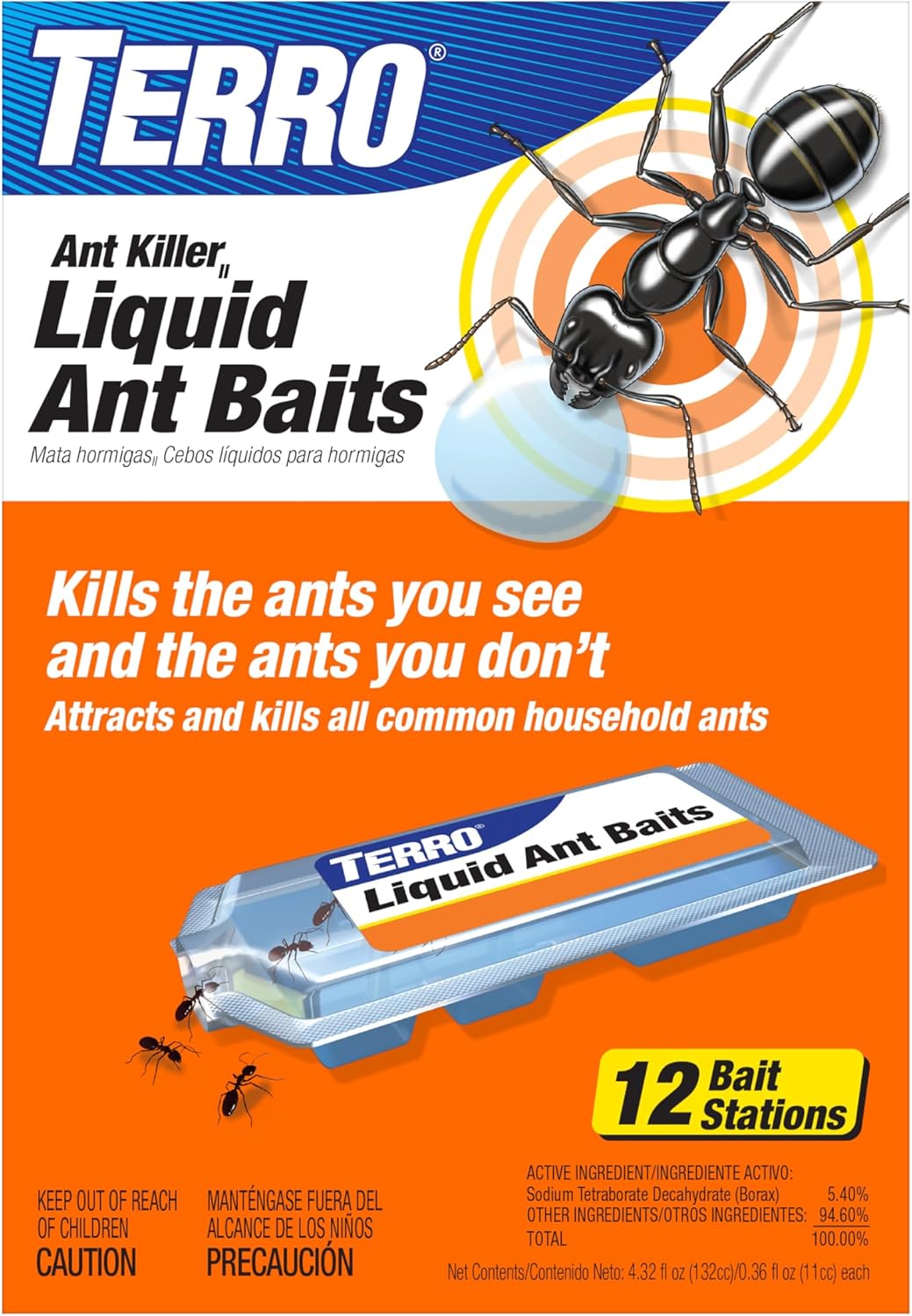 TERRO Ant Killer Bait Stations T300B - Liquid Bait to Eliminate Ants ...